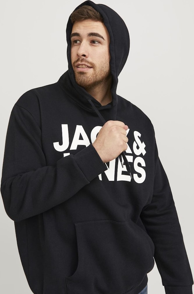 Nagy méretű kapucnis pulóver Jack & Jones CORP LOGO Large Print Hoodie ...