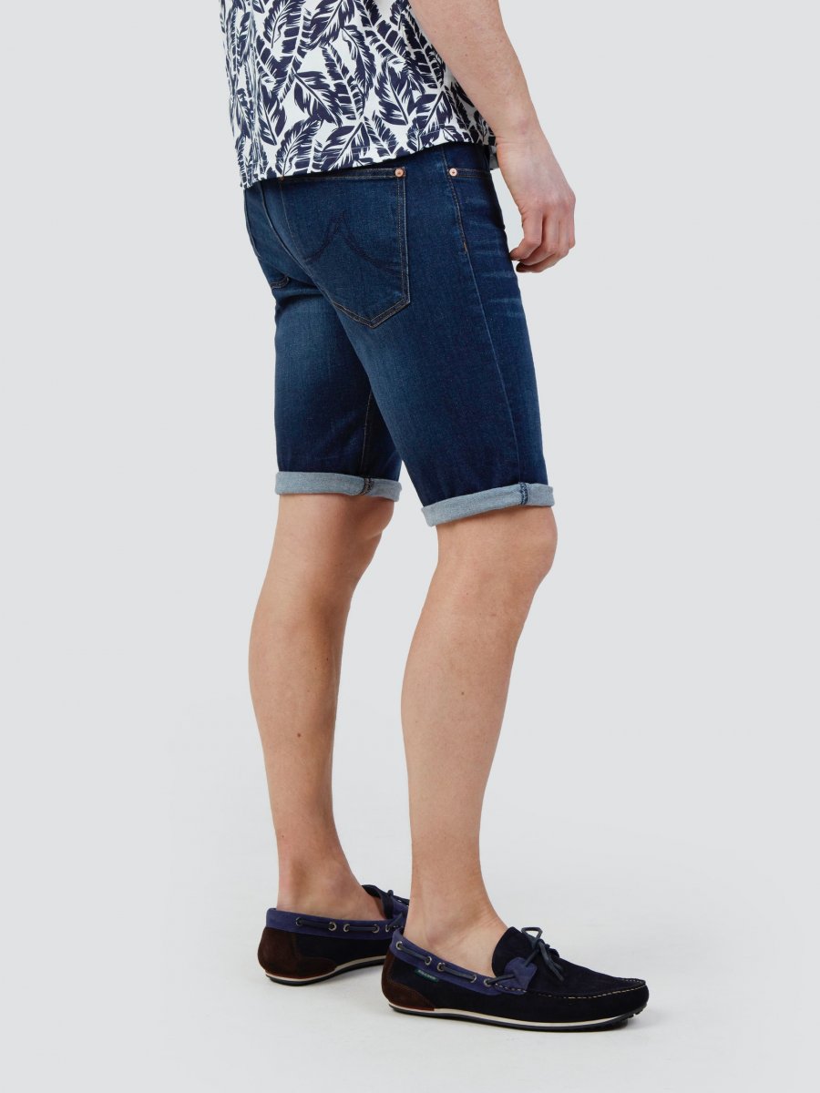 Nagy méretű farmer rövidnadrág Mish Mash Paul Dark Shorts - MotleyDenim.hu